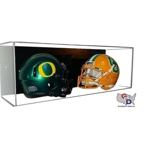 Acrylic Wall Mount Double Mini Helmet Display Case by Gameday Display ...