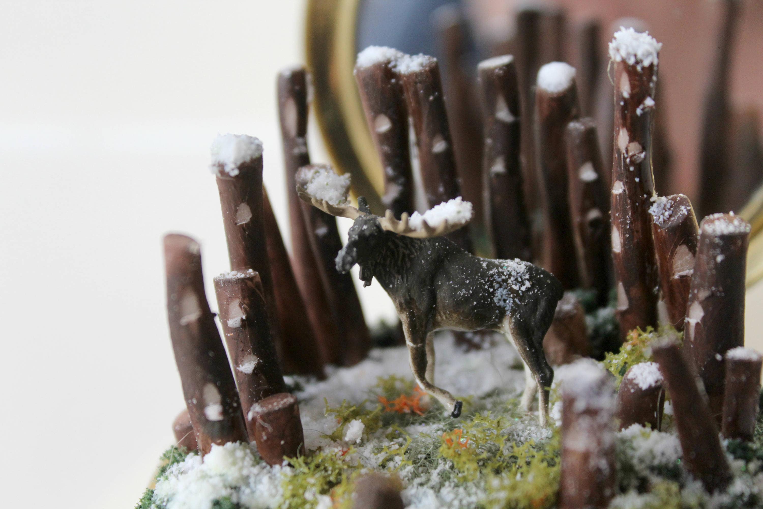 Miniature Moose Diorama Compact Mirror: Fantasy Fairytale Micro World ...