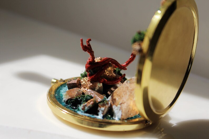 Made to Order Miniature Diorama Fantasy World Compact Mirror - Etsy