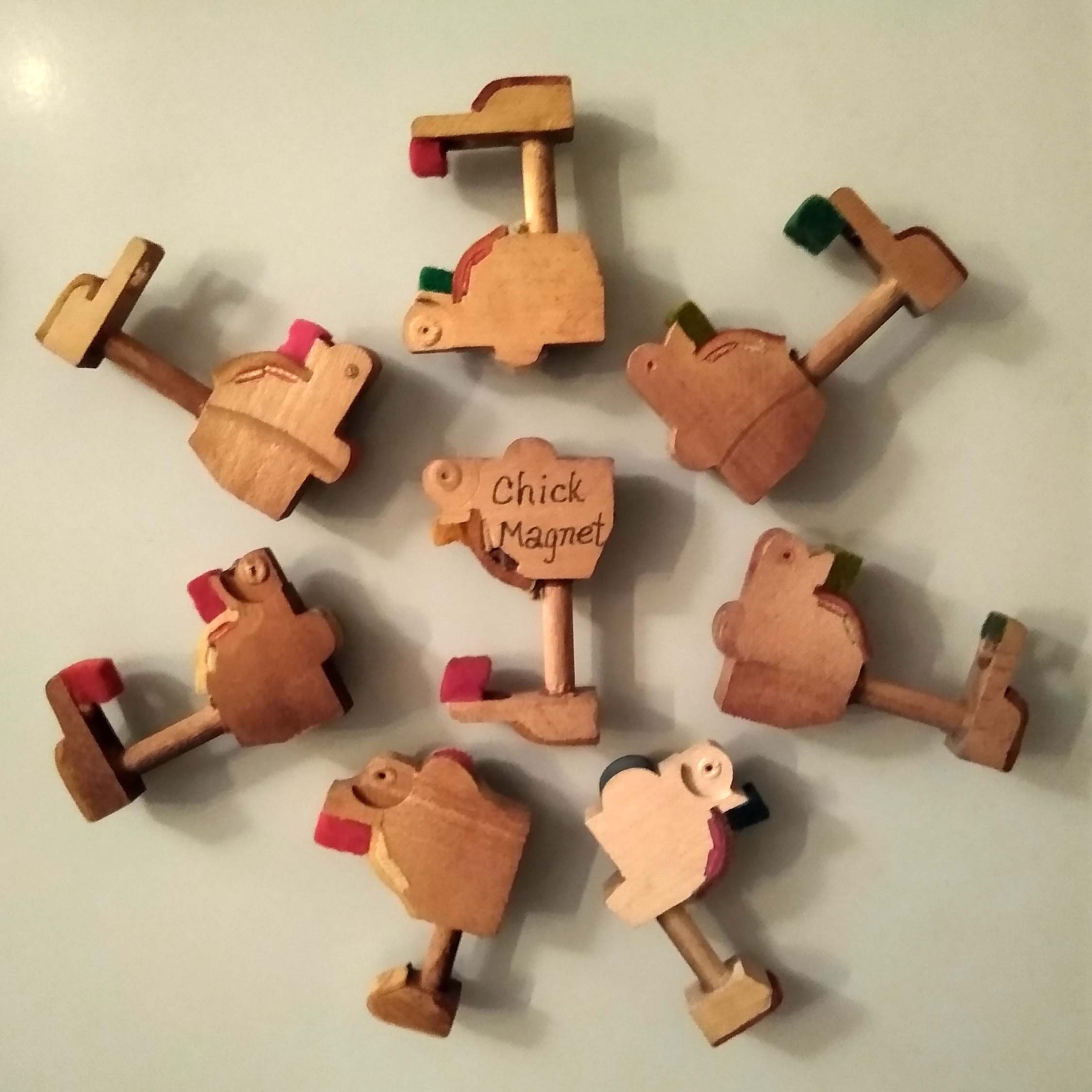 Set of 8 Chick Magnets Piano Hammer Butt Refrigerator Fridge | Etsy