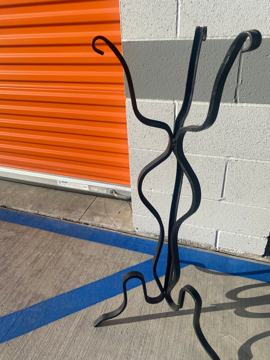 PATIO SALE Vintage Wrought Iron Metal Plant Stand/ Fern Stand - Etsy