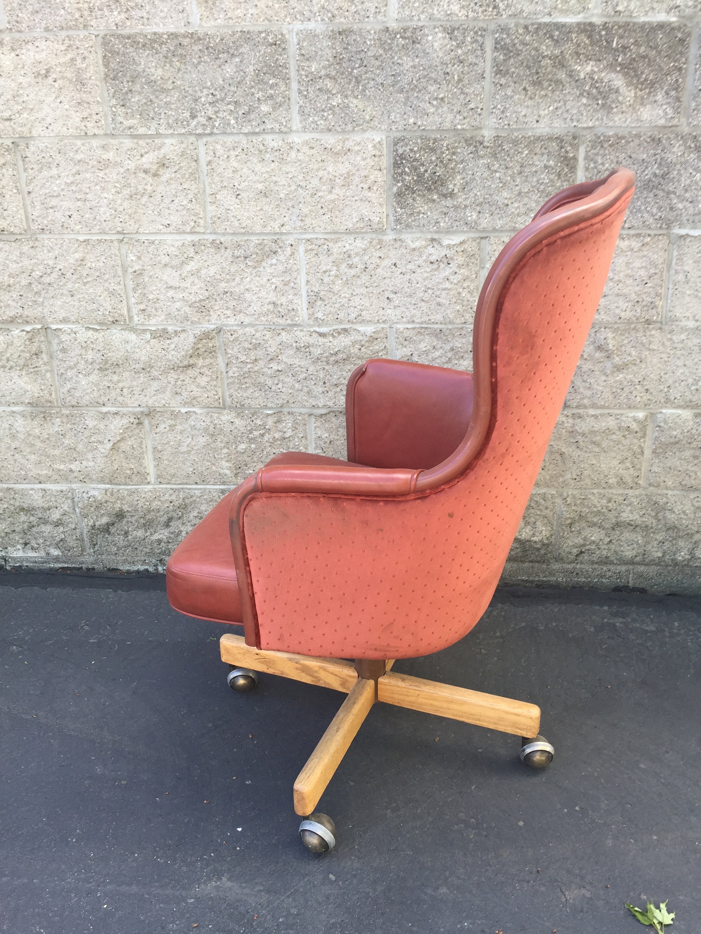 Mid Century Modern Upholstered Executive Office Chair - Etsy