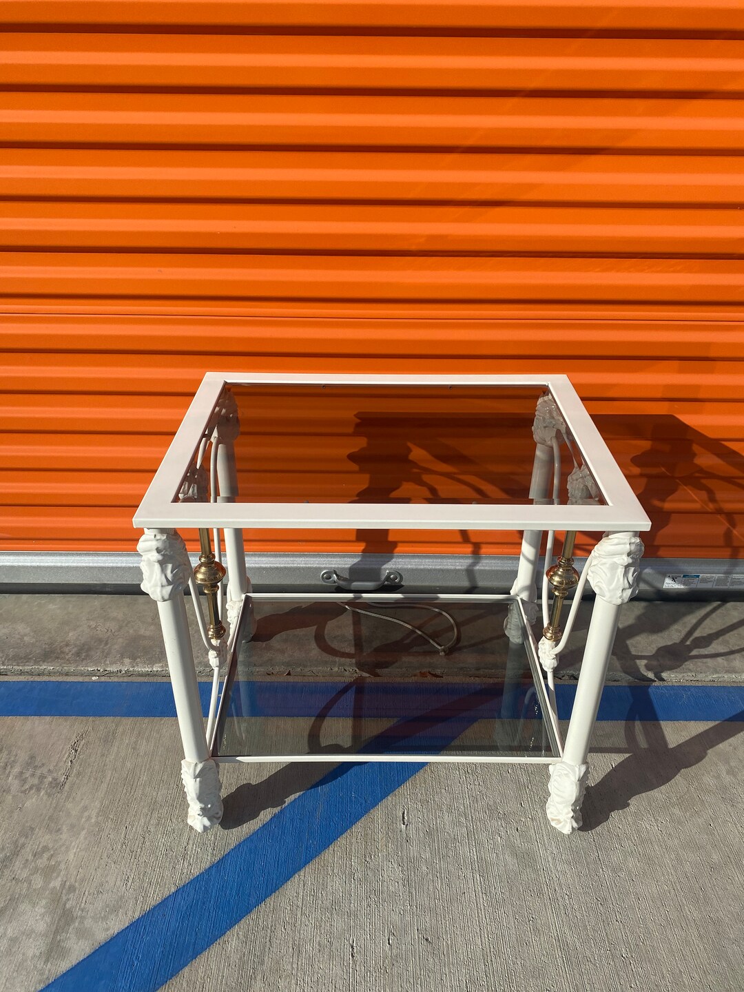 Vintage Elliott’s Design Wrought Iron Side Table/ Nightstand - Etsy