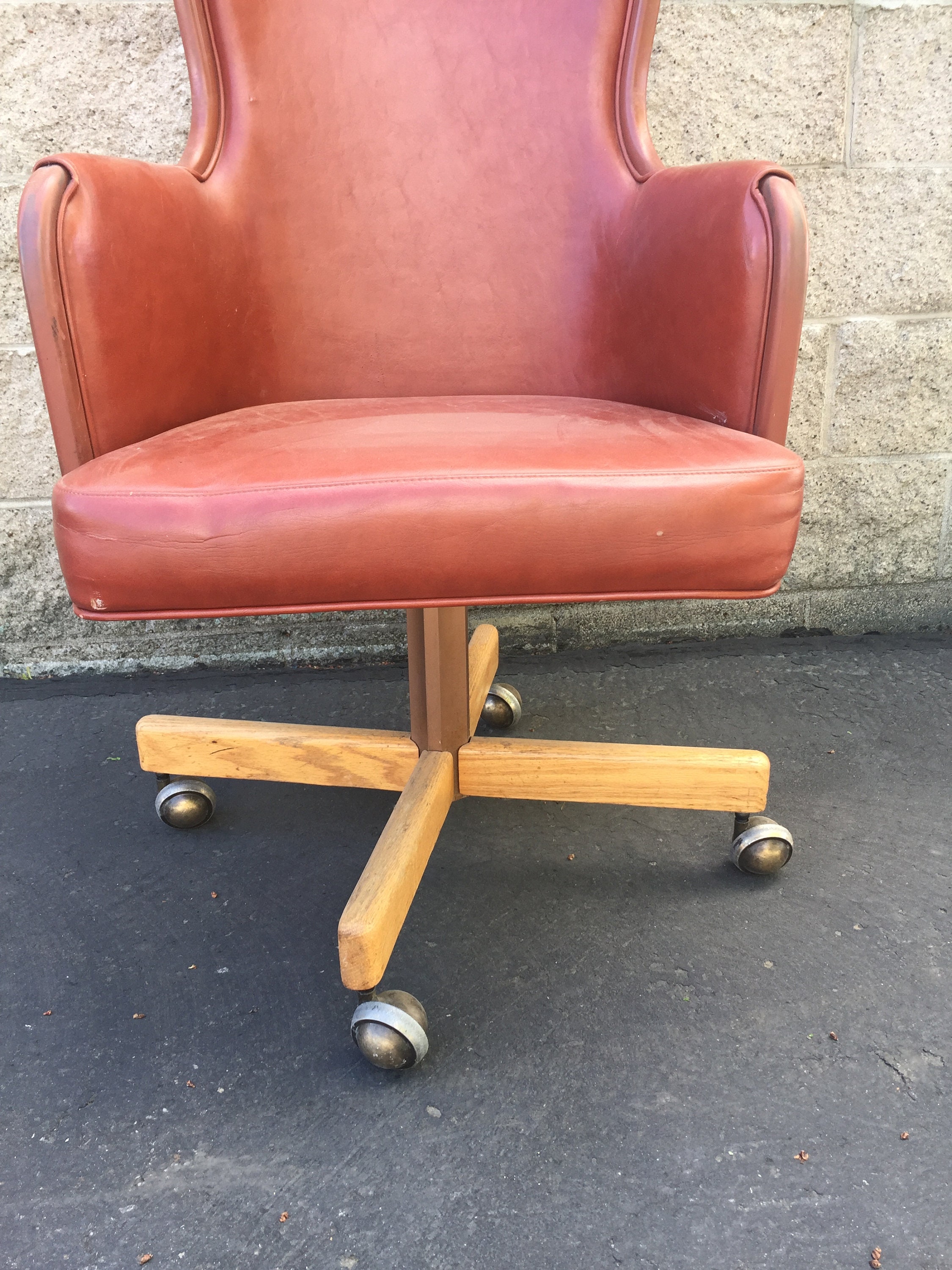 Mid Century Modern Upholstered Executive Office Chair - Etsy