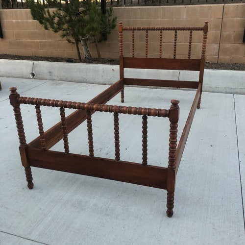 Antique Jenny Lind Bed Frame. Full Size Spindle Spool Bed - Etsy