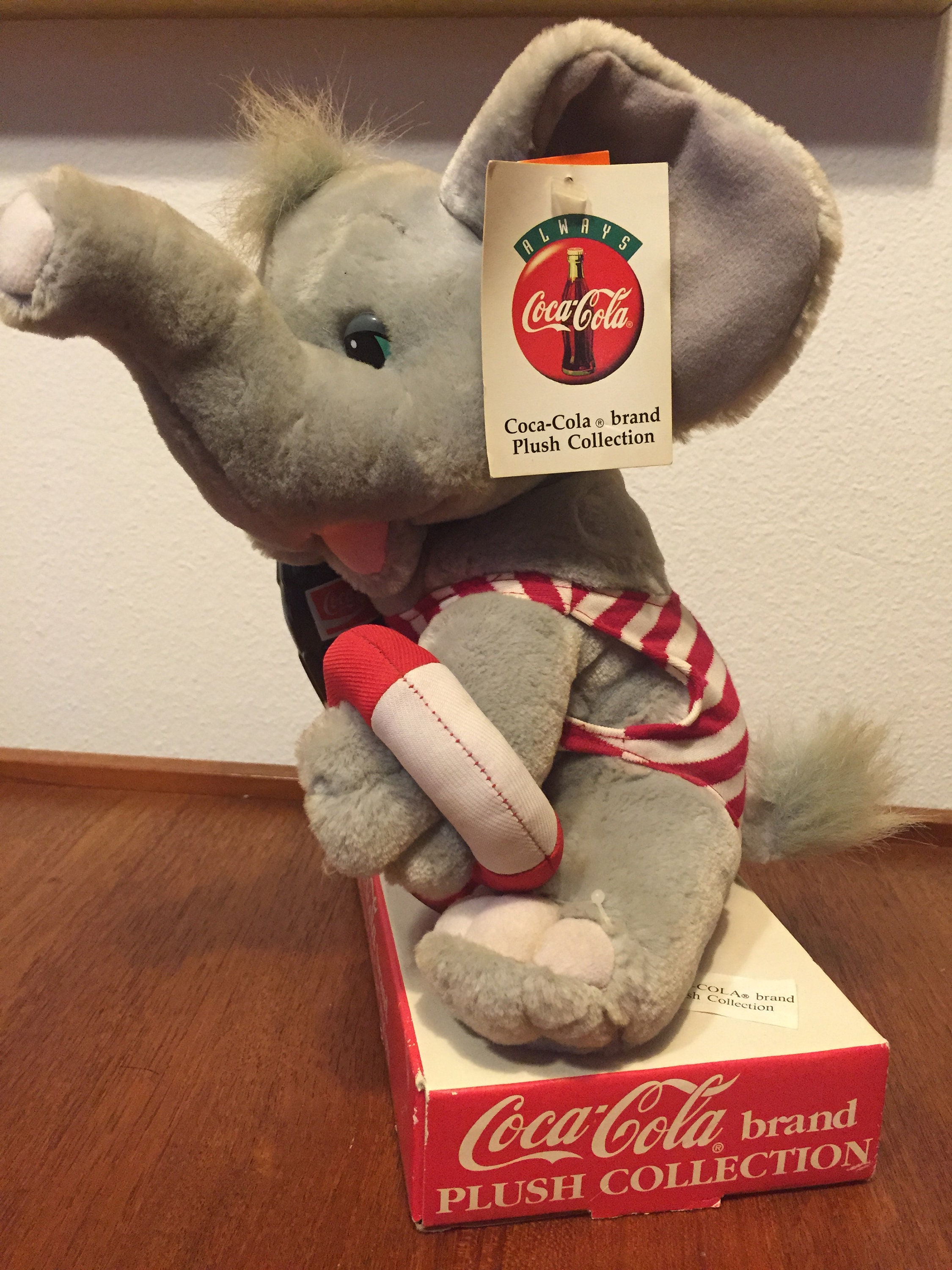 Vintage 1970's Stuffed Animal Elephant With Coca Cola - Etsy