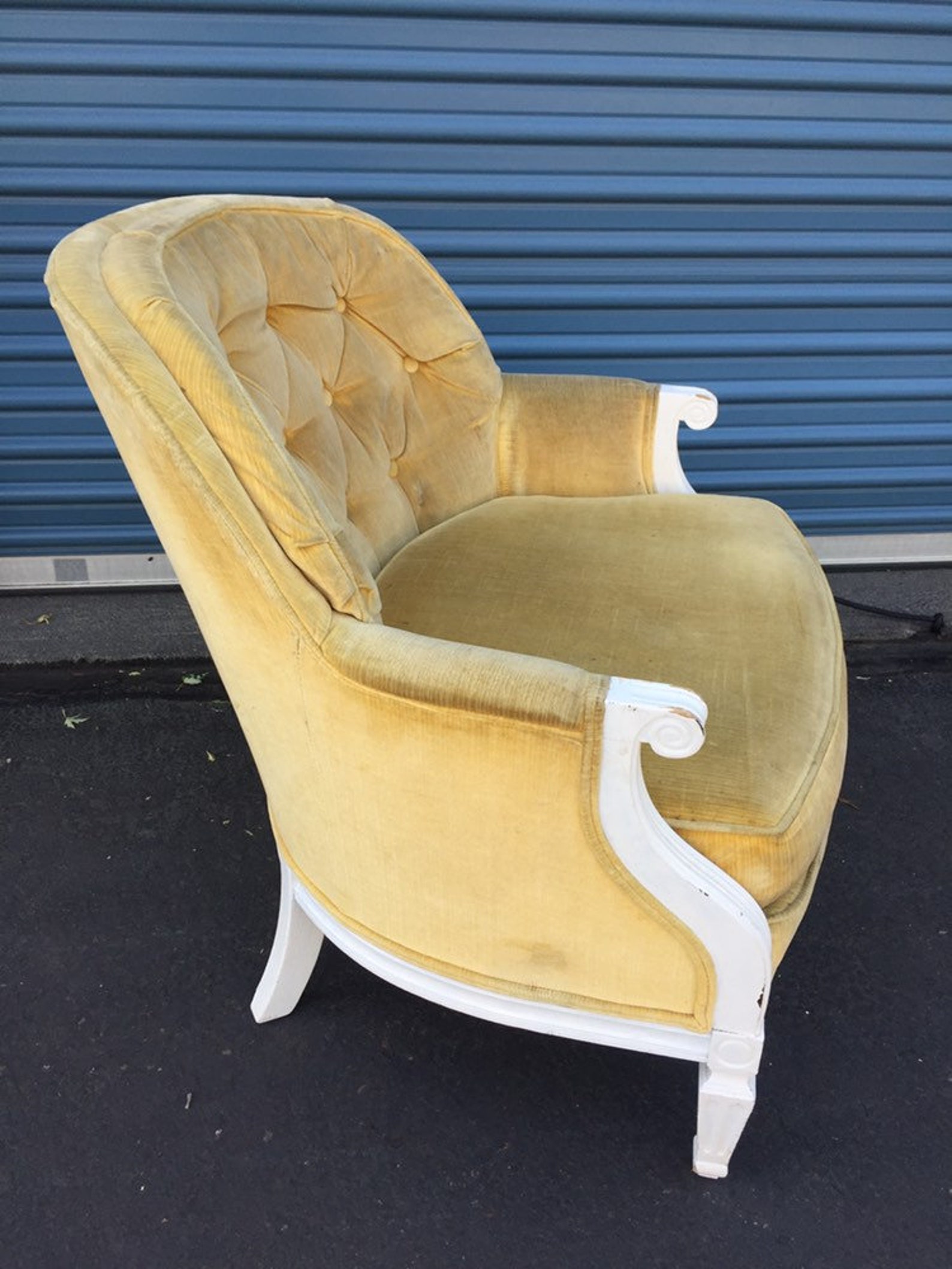 Vintage Woodmark Originals Hollywood Regency Country French Yellow ...