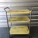 Vintage Cosco Yellow Metal Rolling Cart: 3-tier Industrial Bar Cart - Etsy