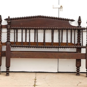 Antique Full Size Spool Bed American Victorian Era, No Side Rails ...