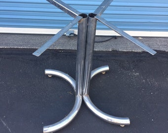 STUNNER Scuptural Mid Century Modern Chrome Table Base - Etsy