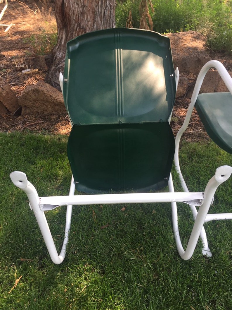 Pair of Vintage Metal Patio Bouncy Chairs | Etsy