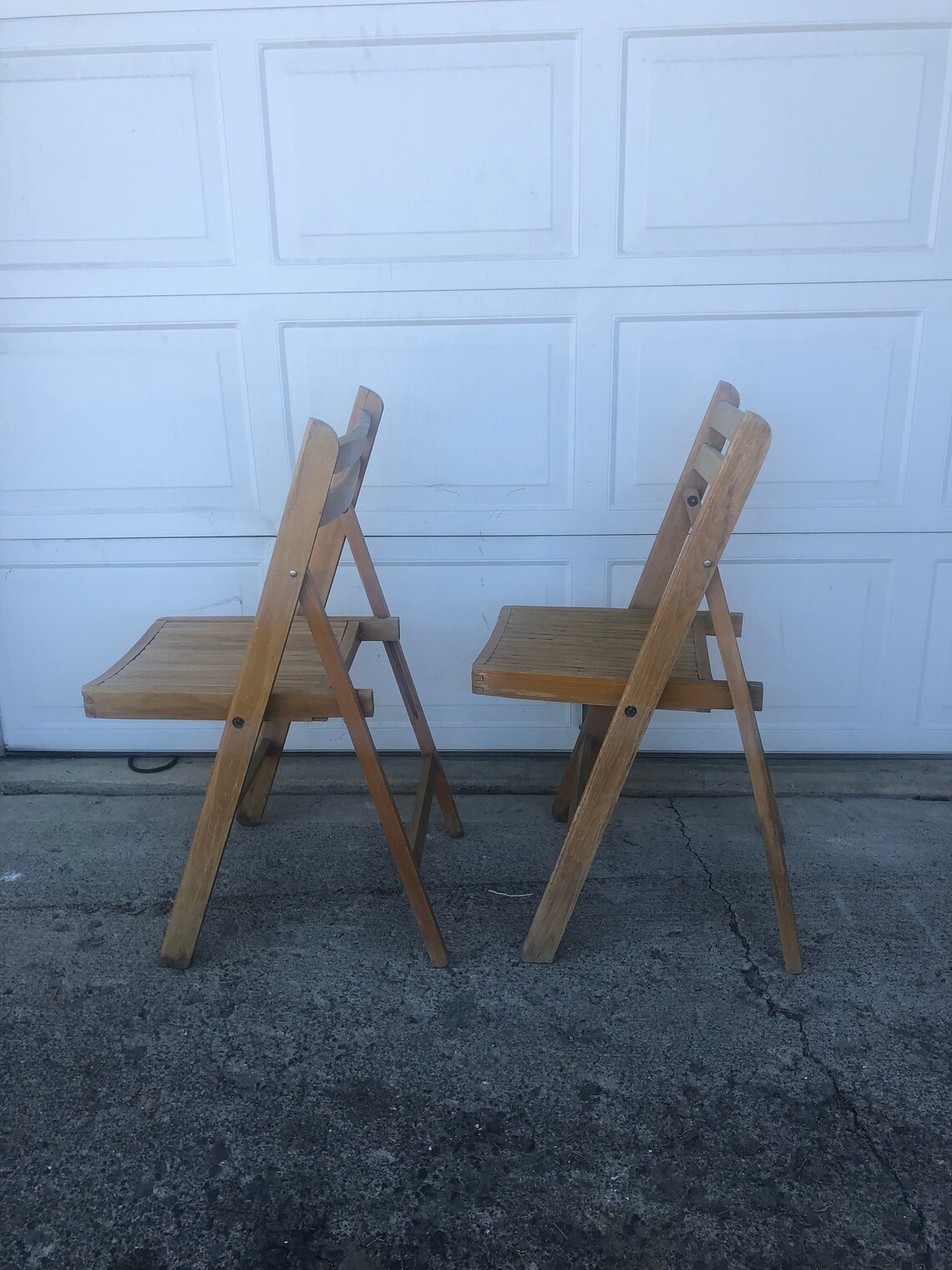 Vintage Folding Cruise Ship Chairs Made in Romania - Etsy
