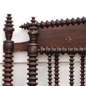 Antique Full Size Spool Bed American Victorian Era, No Side Rails ...