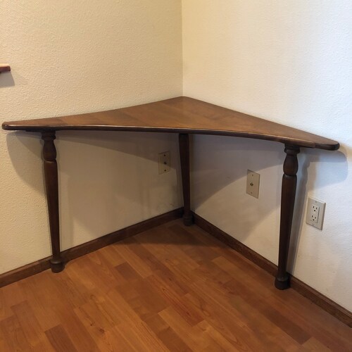 Handcrafted Cherry Wood Corner Table Destin Corner Table - Etsy