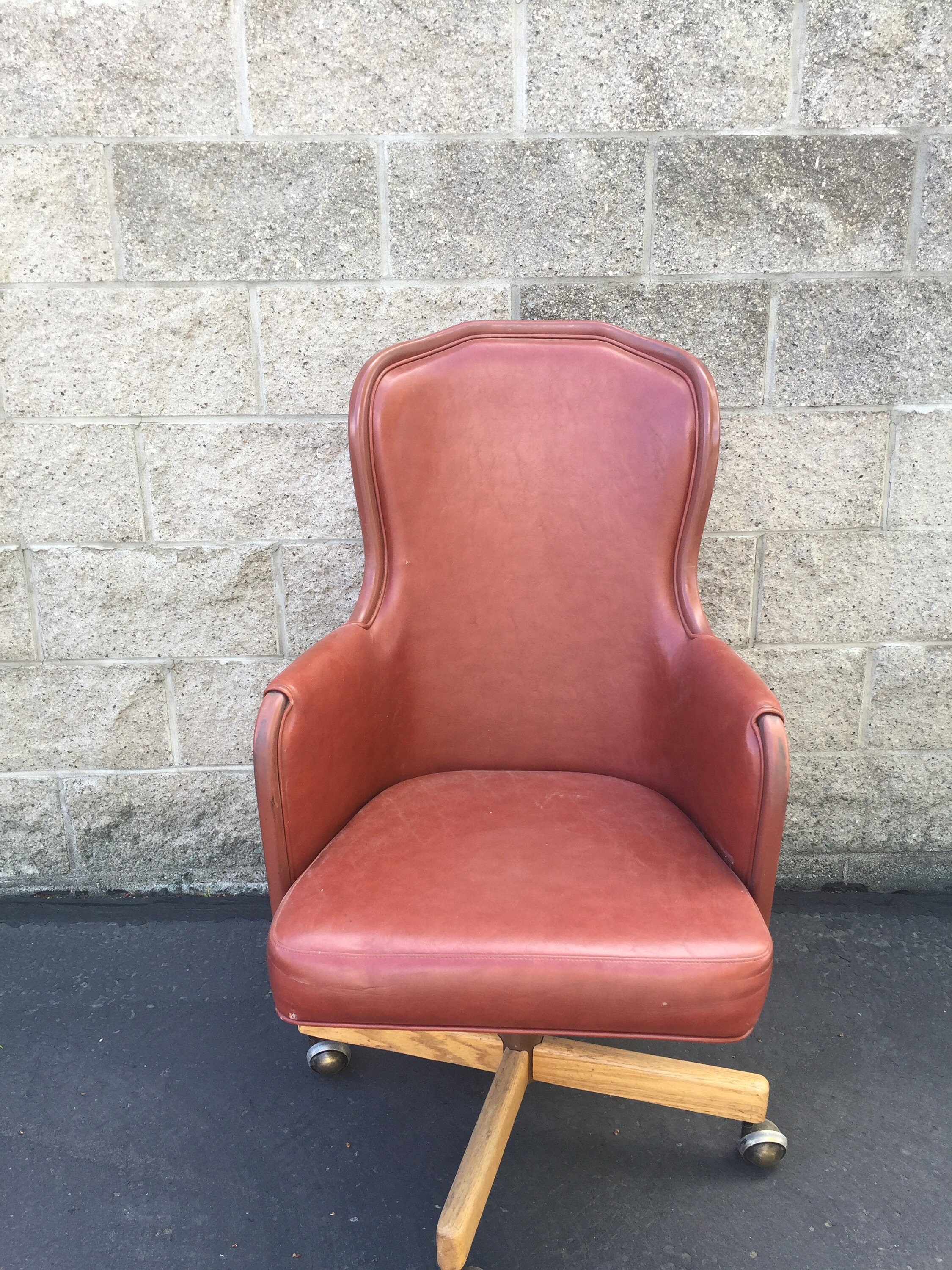 Mid Century Modern Upholstered Executive Office Chair - Etsy