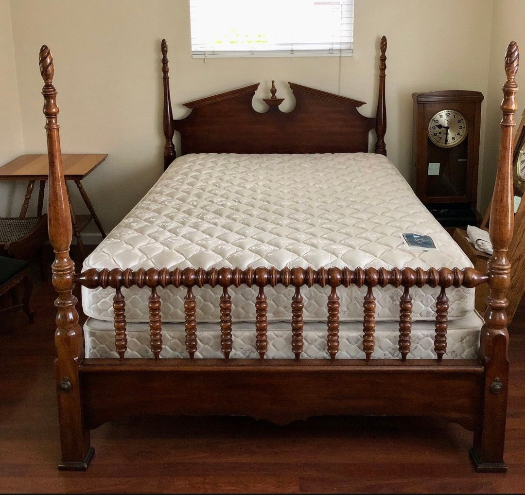 Antique Full Size Jenny Lind Spool Bed American Victorian Era Etsy