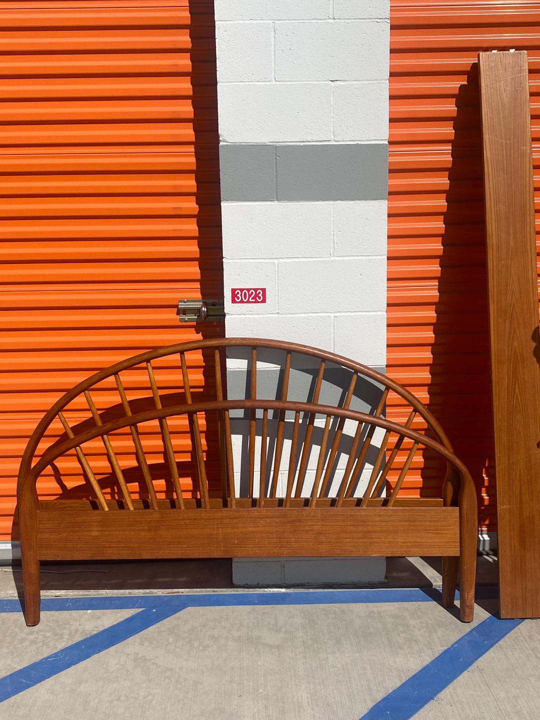 Danish Modern Teak Queen Spindle Floating Platform Bed Floating - Etsy