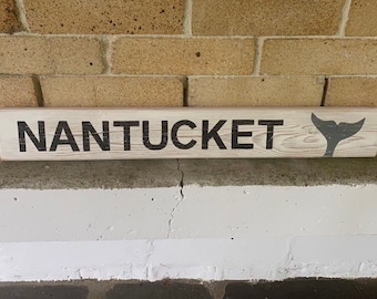Nantucket Wood Sign | Etsy