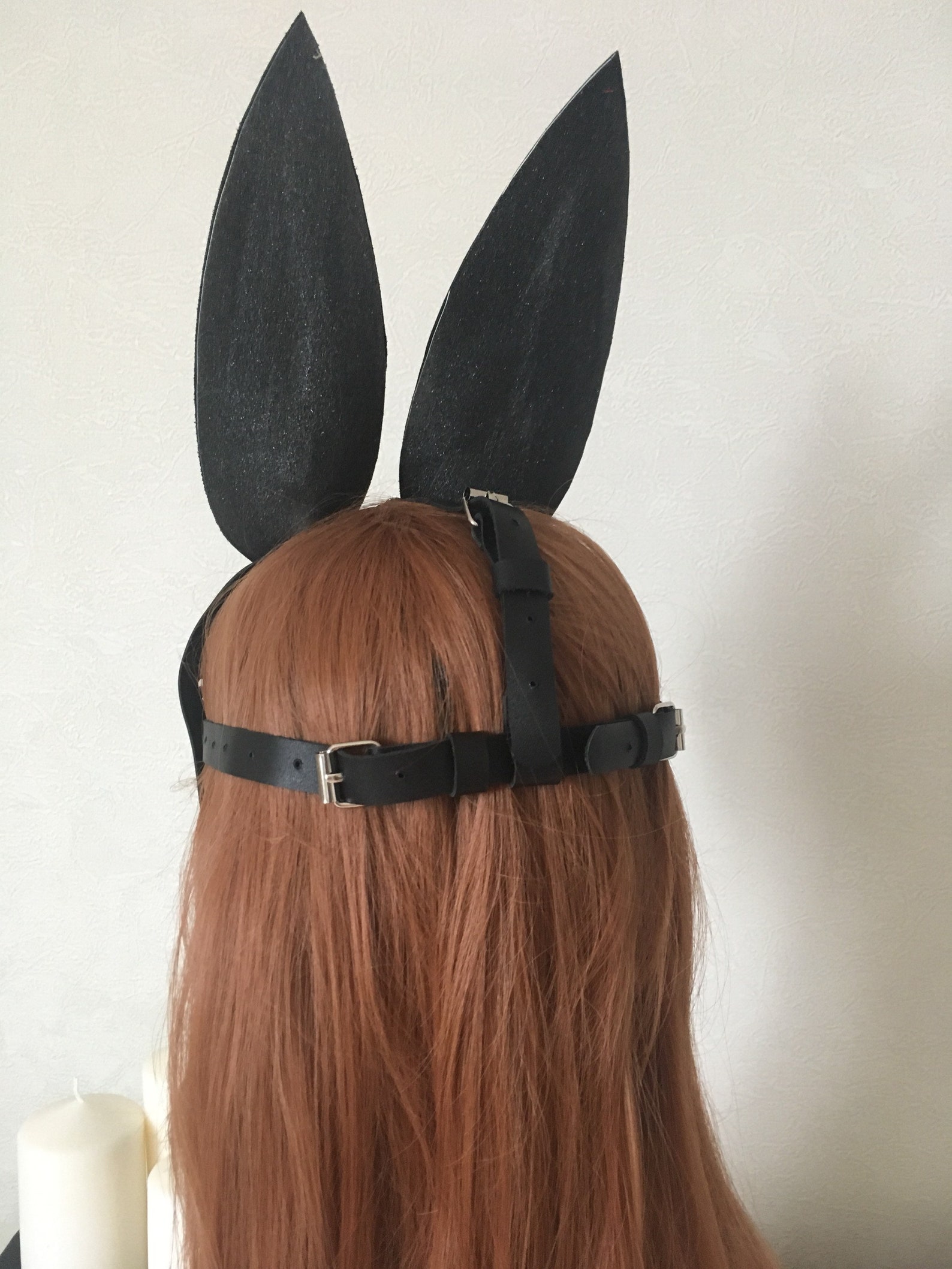 Rabbit maskLeather bunny mask rabbit mask party mask bdsm | Etsy