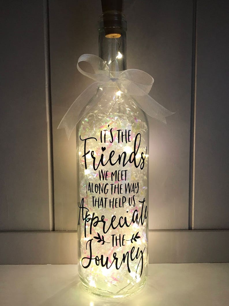 Friend LED Light up Bottle Friendship Gift Idea Special | Etsy