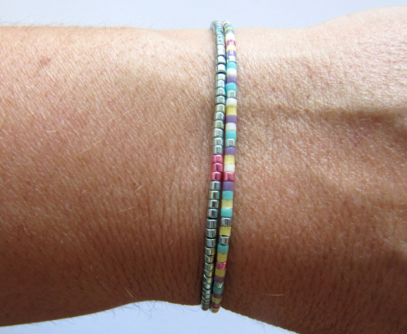 2 X Miyuki Filigree Bracelet, Friendship Miyuki Bracelets, Miyuki ...