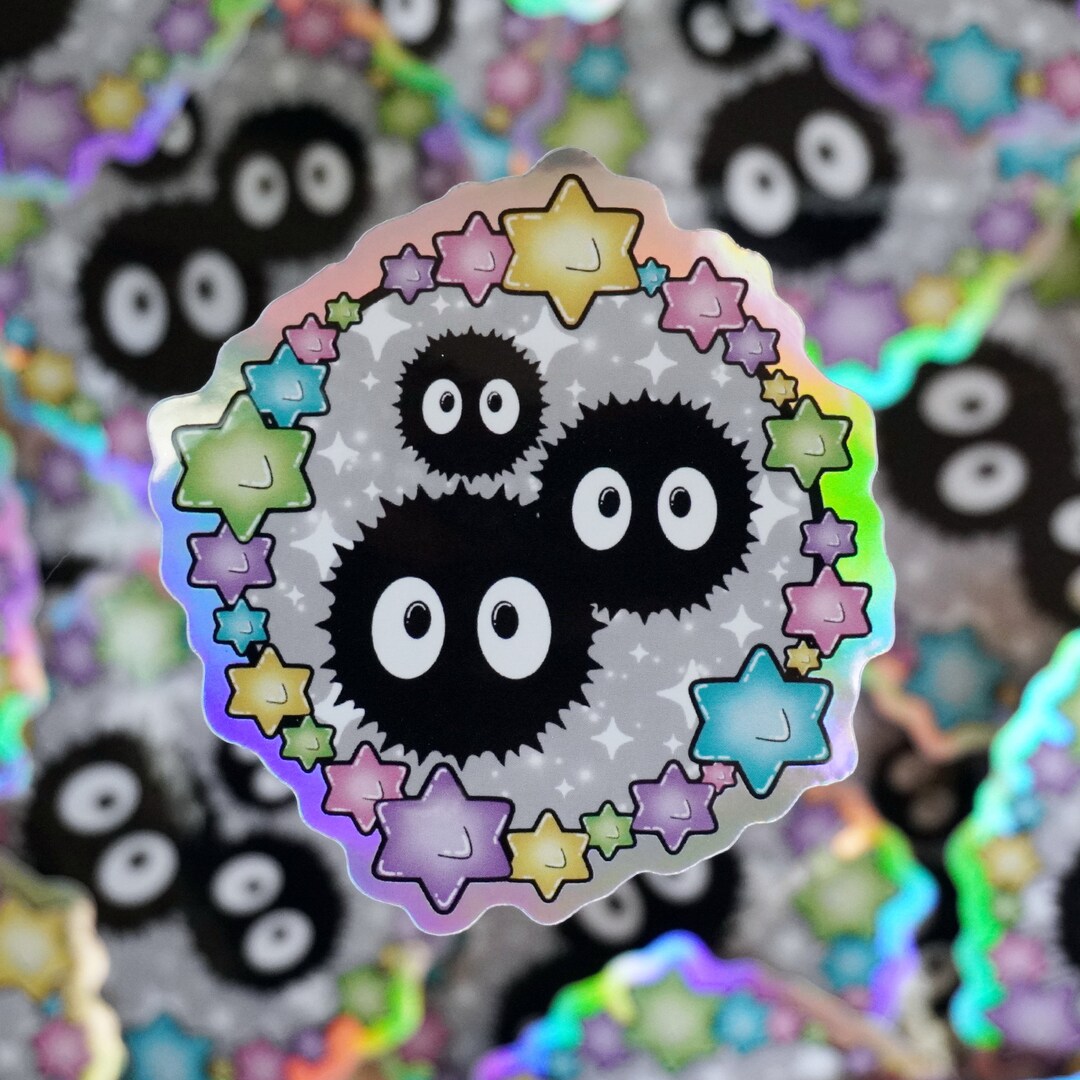 Soot Sprites Holographic Sticker *FAN ART* - Etsy