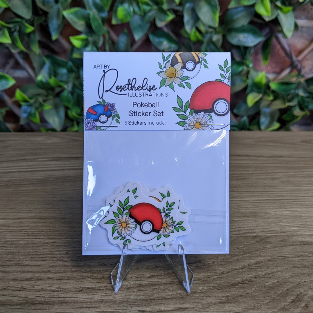 Pokeball Sticker Set - Etsy