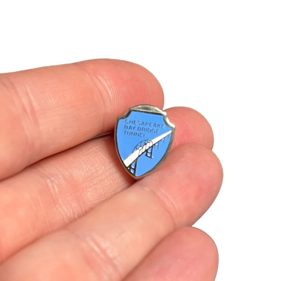 Chesapeake Bay Bridge Tunnel Lapel Pin | Vintage Travel Souvenir ...