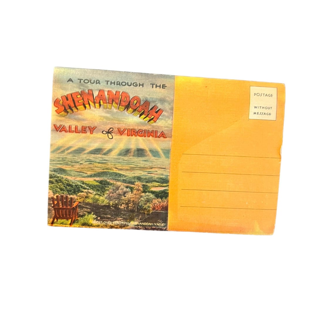 Vintage Fold-out Postcard Book - Shenandoah Paper Ephemera Collection ...