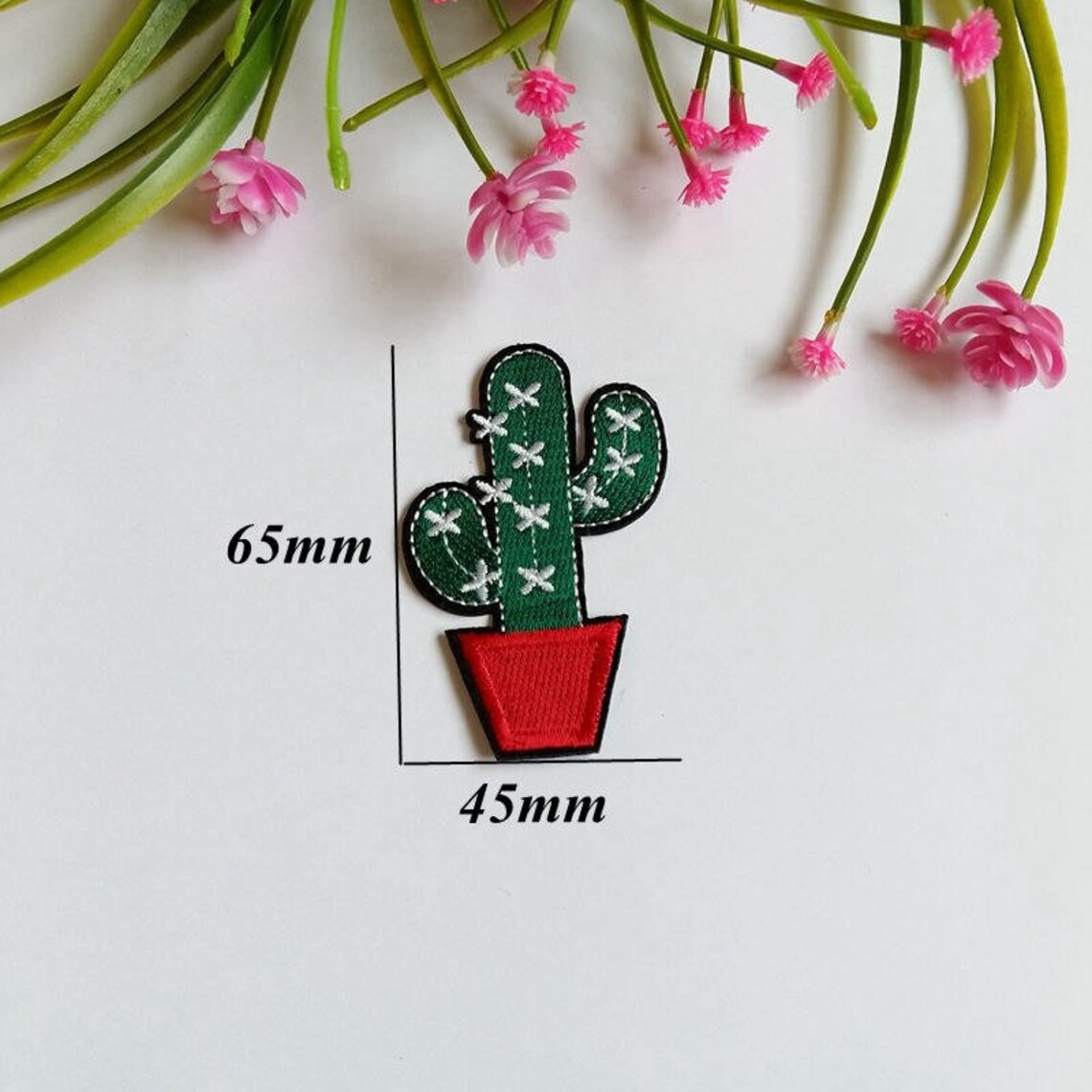 Cactus Iron On Patch Succulent Iron On Patch Patches Etsy