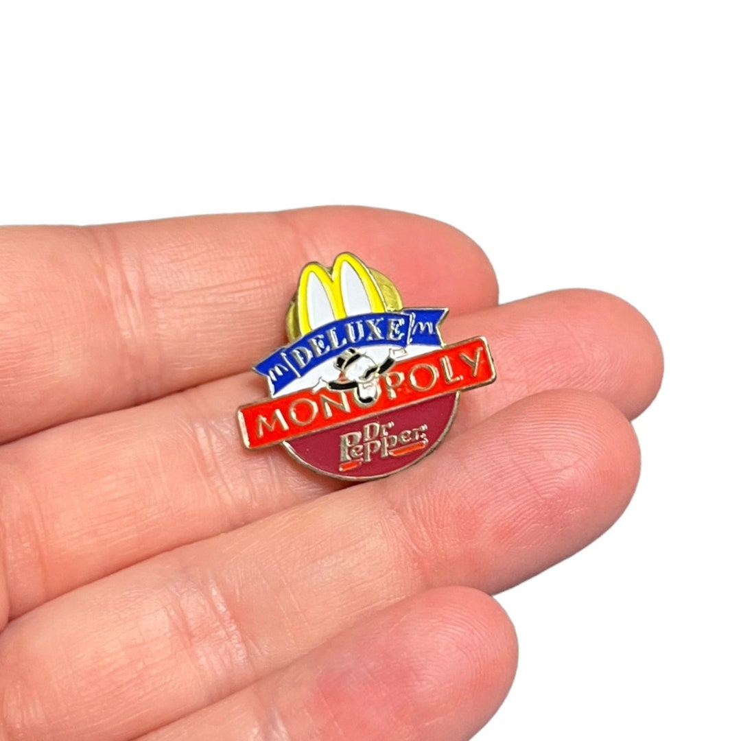 Mcdonald's Deluxe Dr Pepper Lapel Pin Employee Flair Backpack Pinback ...