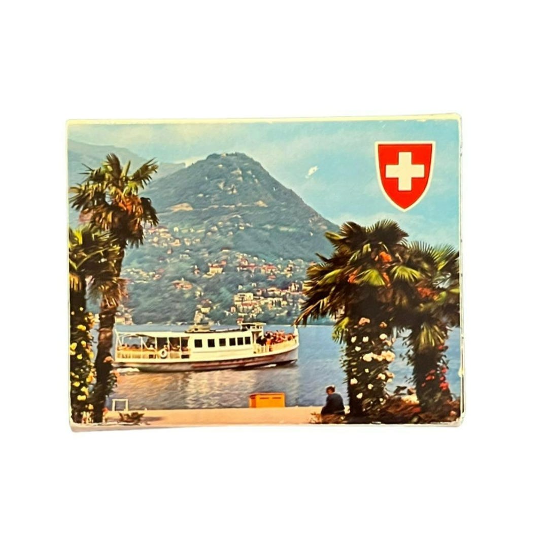 Vintage Lugano Zurich Mini Postcard Book | Paper Ephemera Collectibles ...