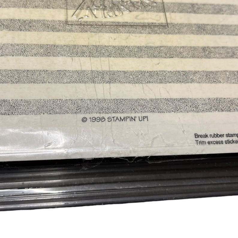 Stampin Up! Simple Stripes Background Wood Mounted Rubber Stamp 1998 - Etsy