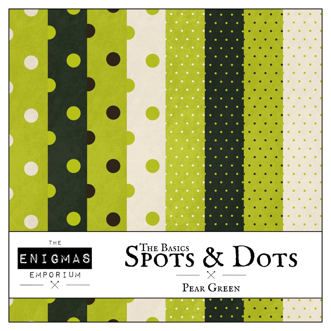 Spots and Dots A4 Papers - Pear Green - Etsy