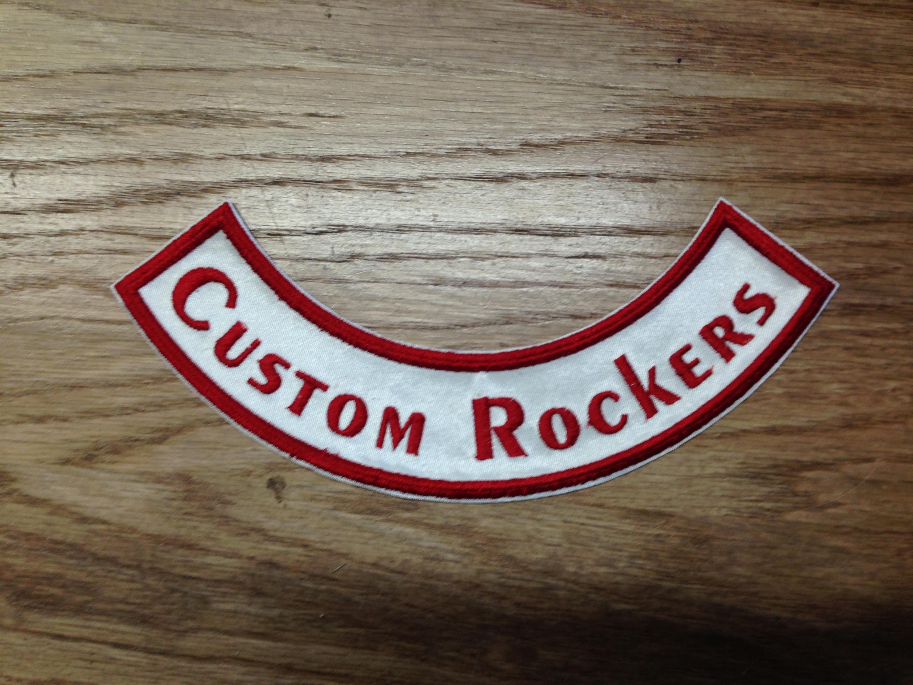 Custom Rocker Biker Patches White Base - Etsy Canada