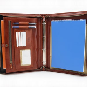 Leather Organizer, Leather Document Folder, Leather Portfolio, Document ...