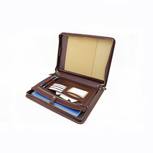 Leather Notepad Case, Executive Notebook Holder, iPad Case, Business ...