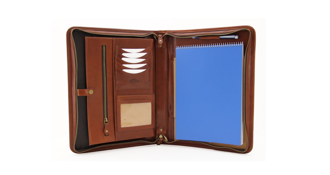 Leather Doucument Folder A4, Leather Notepad Case, Noda Leather ...