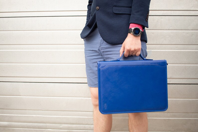 Leather Organizer A4, Leather Document Folder, Leather Portfolio A4 ...