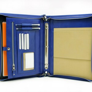 Leather Organizer, Personalized Leather Portfolio Men, Leather Document ...