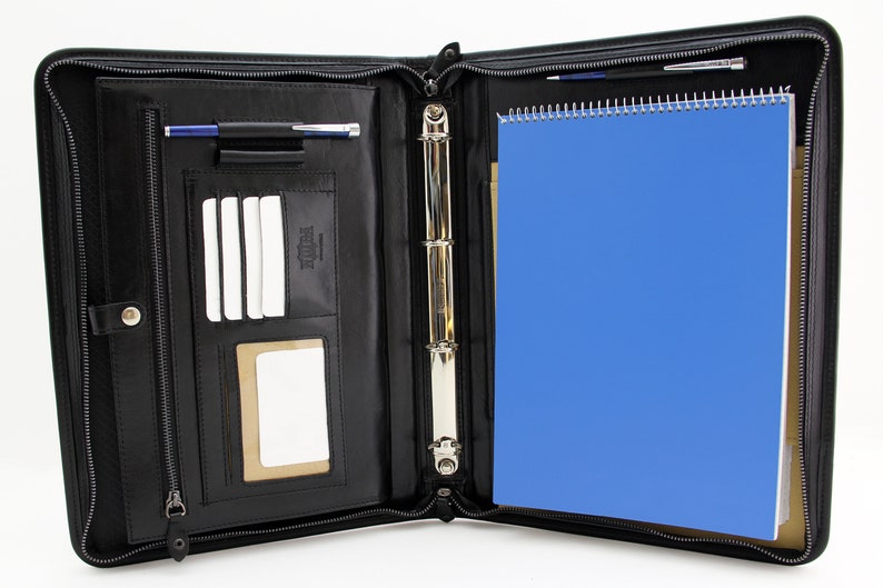 Italian Leather Portfolio, Zipper Business Folder, Conference A4 Folder ...