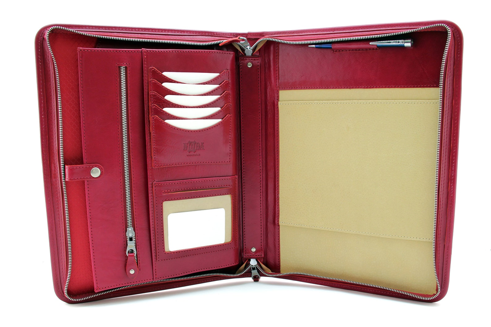 Leather Portfolio A4 Letter Size Green - Etsy