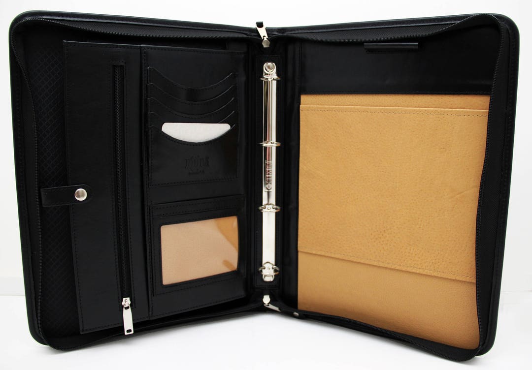 Noda Executive Leather Padfolio Professional Business Portfolio W ...