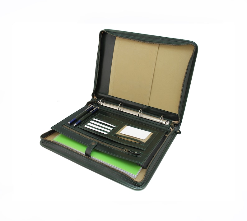 Italian Leather Portfolio, Zipper Business Folder, Conference A4 Folder ...
