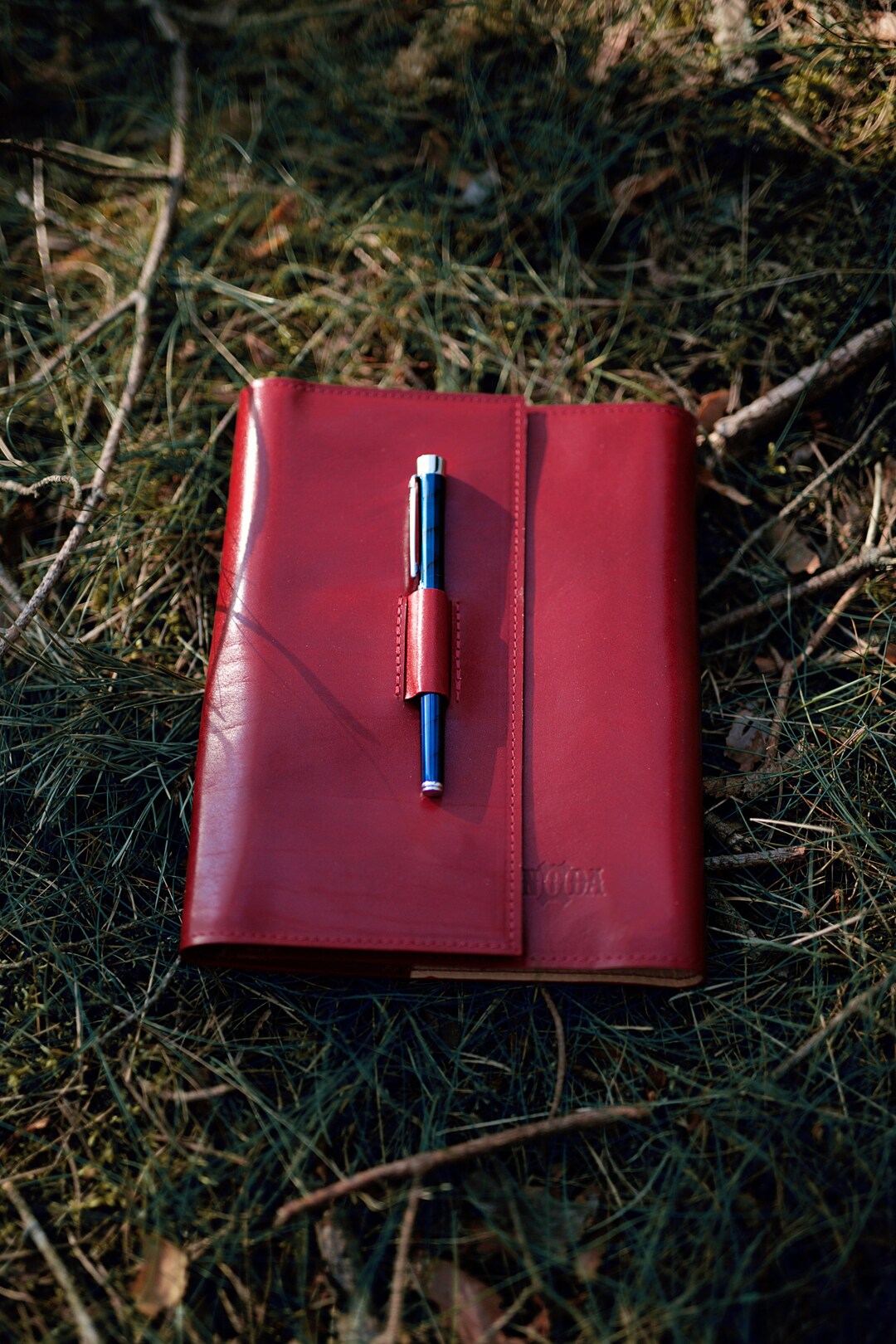 A5 Leather Notebook Cover/ Leather Portfolio Red/ Leather Planner - Etsy