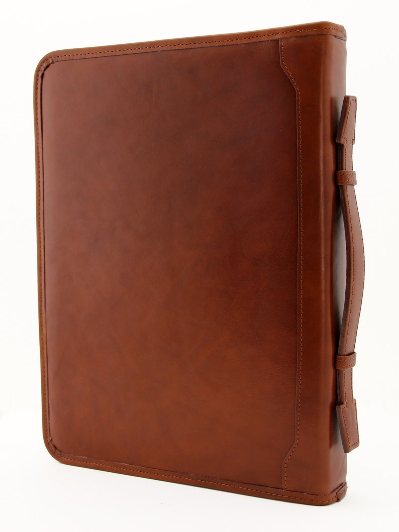 Leather Organizer Personalized leather portfolio men Leather | Etsy