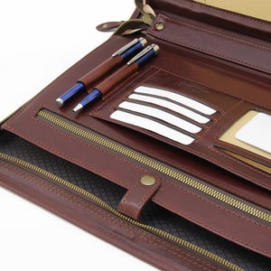 Leather Notepad Case, Executive Notebook Holder, iPad Case, Business ...