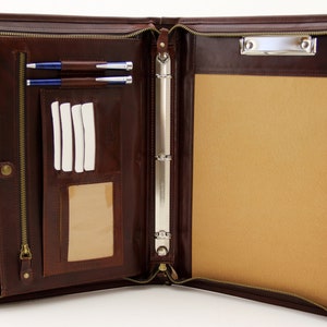 Leather Portfolio, Zipped Business Folder, Conference Folder A4 ...