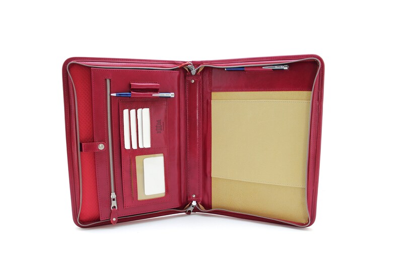 Leather Organizer, Personalized Leather Portfolio Men, Leather Document ...