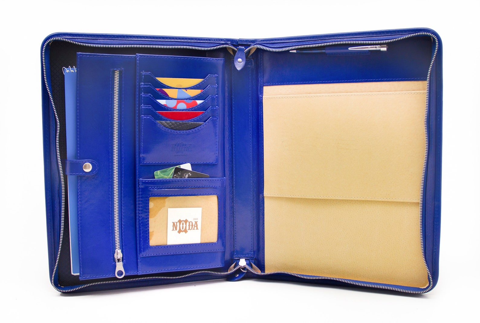 Leather Portfolio A4 Letter Size Green - Etsy